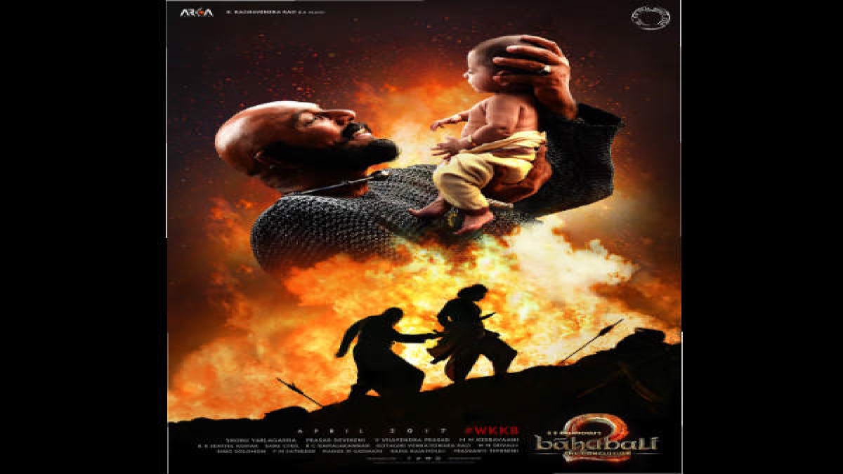 Baahubali 2 latest poster featuring Kattappa and Baahubali - Hindi ...