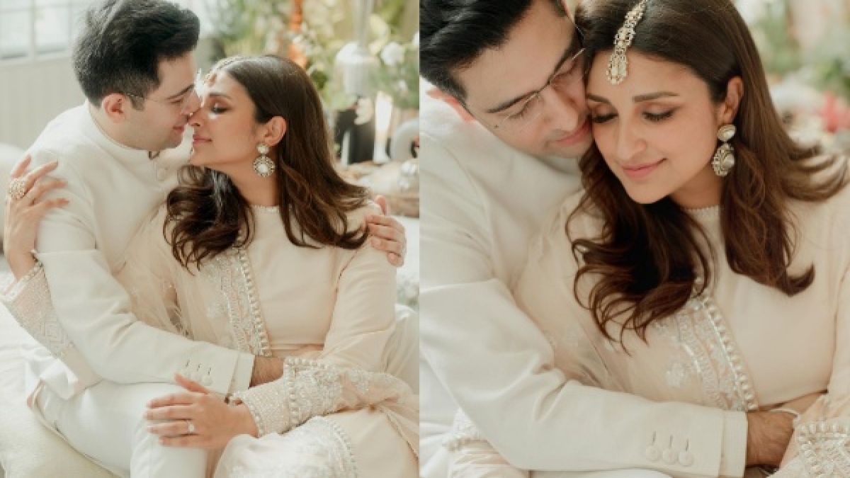 Parineeti Chopra raghav chadha engagement cosy photos makes netizens crazy hamara neta kaisa ho ...