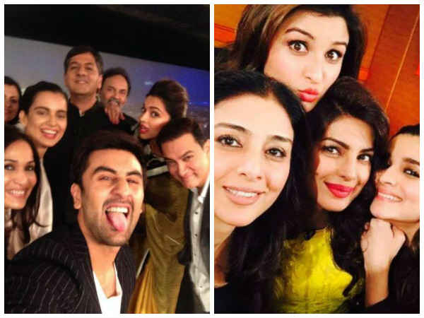 Group selfie of bollywood stars are too cute - Hindi Filmibeat