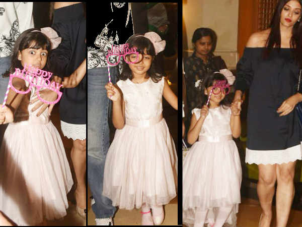 Aradhya Bachchan birthday pics spotted at a family dinner - Hindi Filmibeat