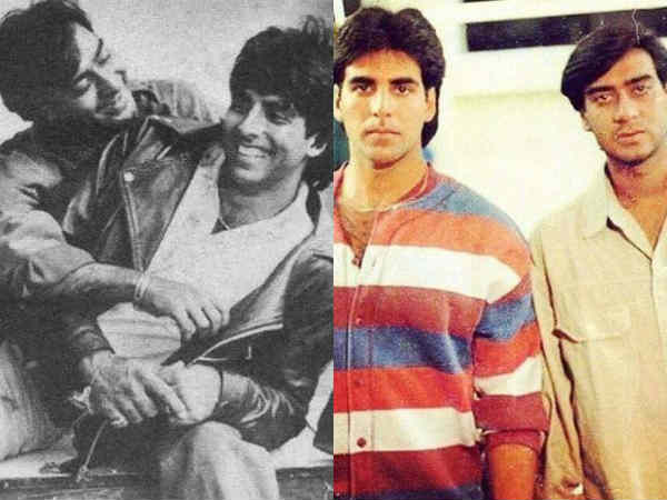 Ajay Devgan and Akshay Kumar rare pictures - Hindi Filmibeat