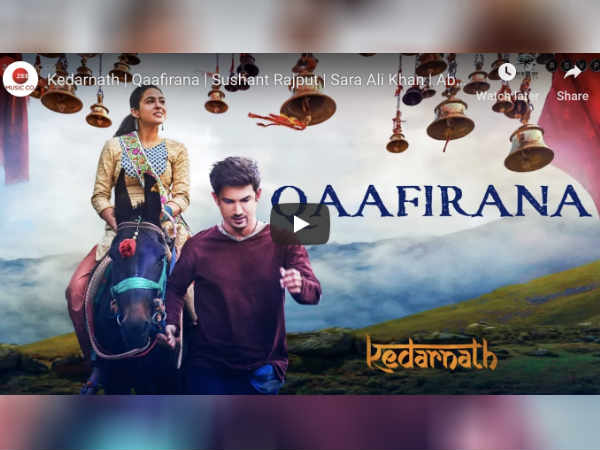 Kedarnath's new song Qafirana: Sushant and Sara's chemistry will met ...