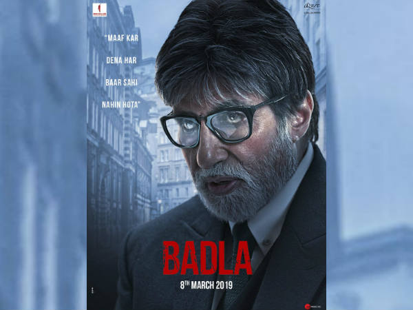Amitabh Bachchan and Tapsee Pannu First Look from Badla - Hindi Filmibeat