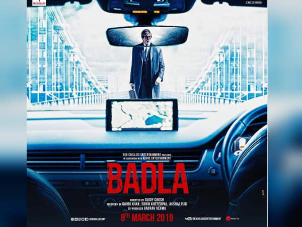 Badla Poster- Amitabh bachchan release new poster - Hindi Filmibeat