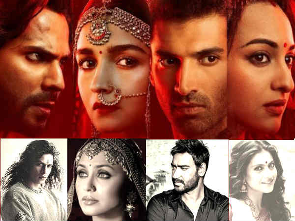 Original cast of Kalank - Shahrukh Khan, Kajol, Ajay Devgn, Rani ...