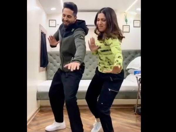 Ayushmann khurrana and Bhumi pednekar's dance on 'Dheem Dheeme' song ...