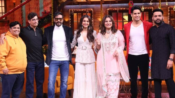 द कपिल शर्मा शो पर थैंक गाड फिल्म निर्देशक ने साझा किया अजय देवगन से ...