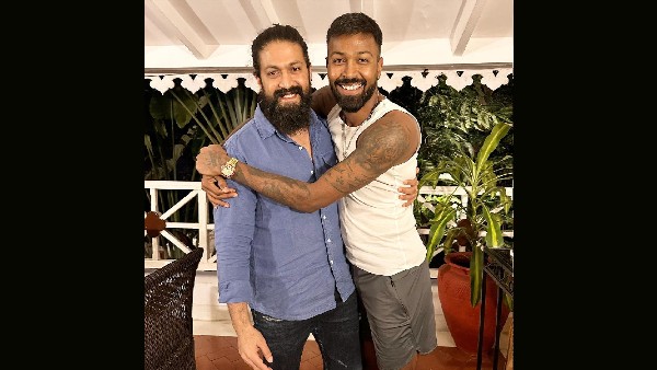 KGF स्टार यश के साथ वायरल हुई क्रिकेटर हार्दिक पांड्या की तस्वीर Yash ...