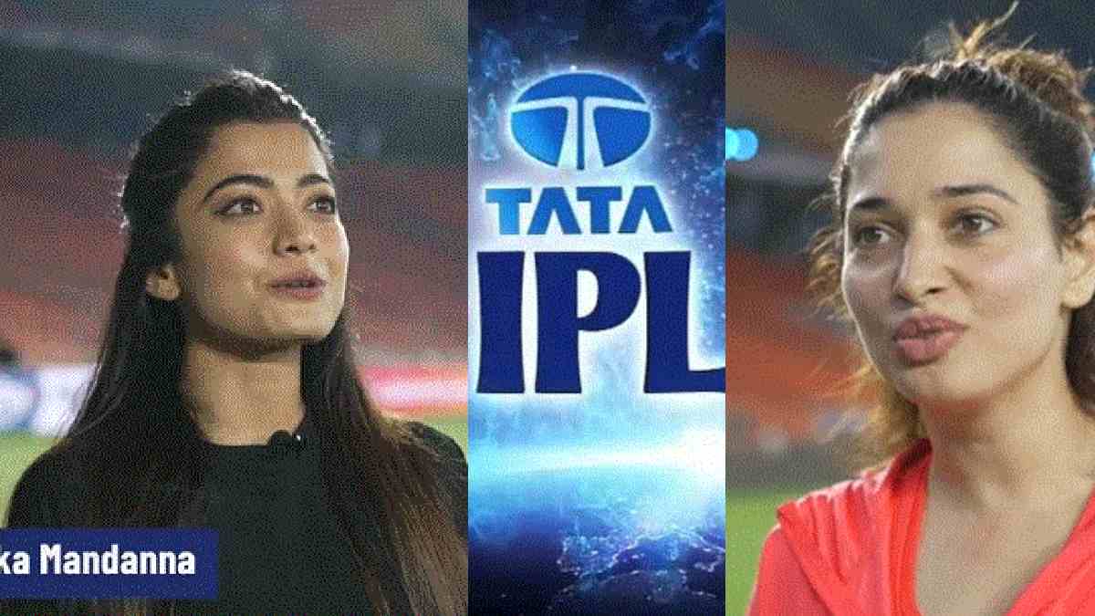 IPL 2023- मैच से पहले रश्मिका मंदाना और तमन्ना भाटिया IPL 2023- Rashmika Mandanna and Tamannaah ...