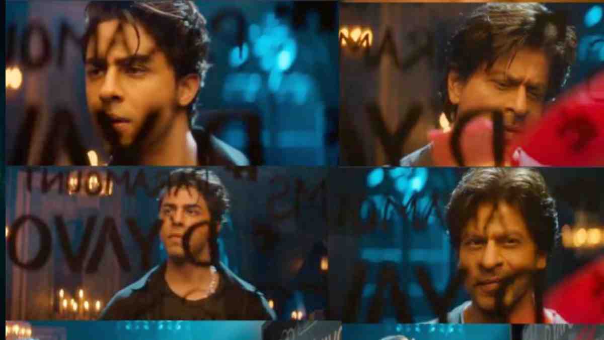 Shahrukh Khan के साथ बेटे Aryan ने किया डेब्यू, स्क्रीन पर साथ देखकर ...