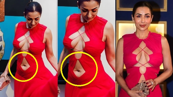 Malaika Arora naval seen in all cut dress Malaika Arora stretch marks on naval makes everyone ...