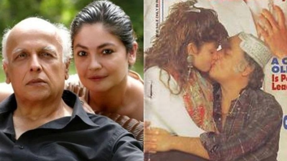 Pooja Bhatt and Mahesh Bhatt did a photoshoot for a magazine kissing ...