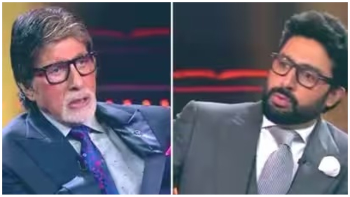 Abhishek bachchan removes amitabh bachchan from host seat and changes ...