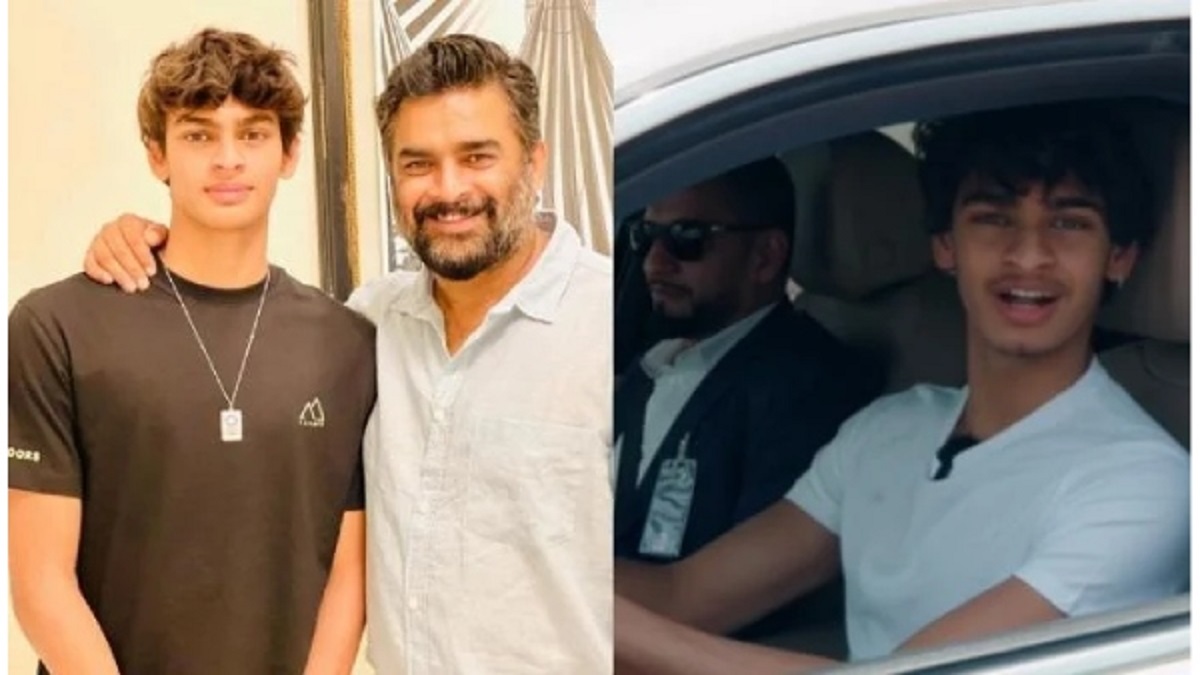 R Madhavan son Vedant trolled for sharing video of learning to drive in ...