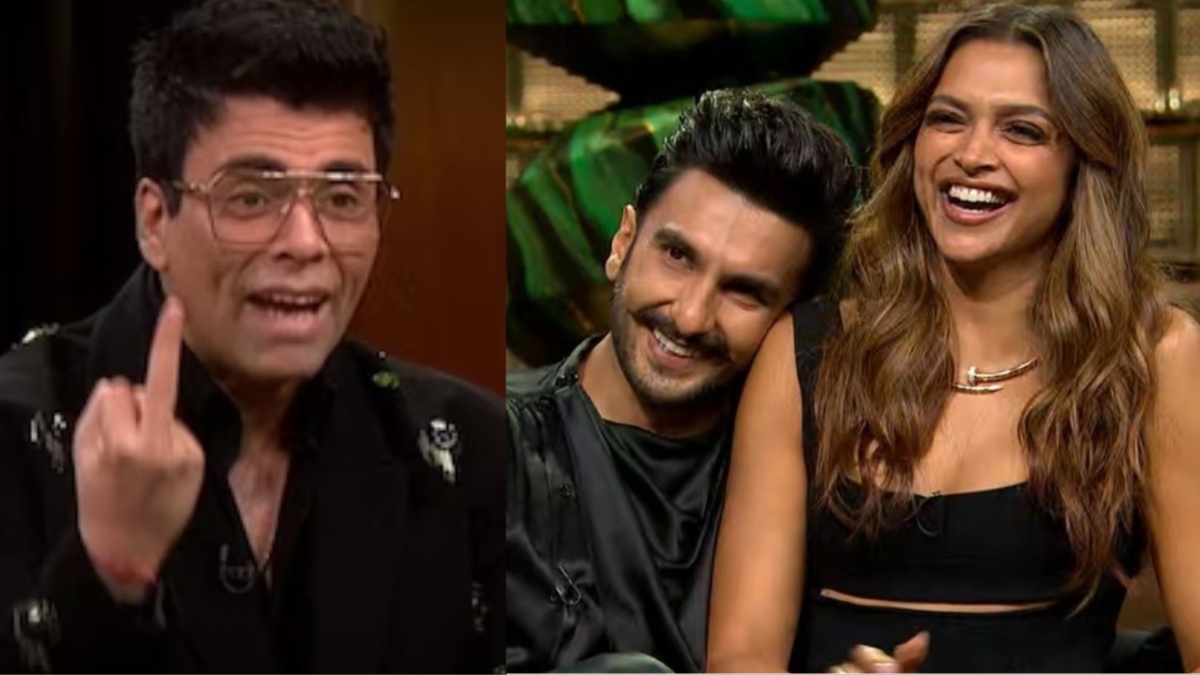 Karan Johar Shows Middle Finger To Ranveer Deepika Koffee With Karan ...
