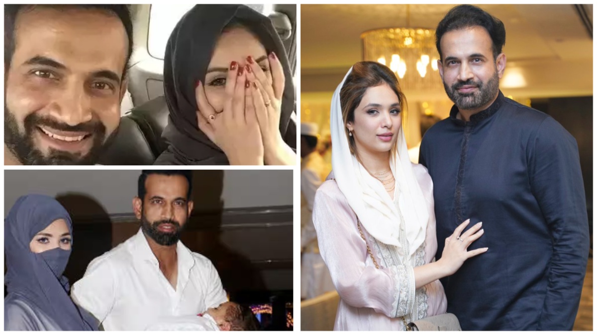 Irfan Pathan unveils wife safa baig face on 8th wedding anniversary ...