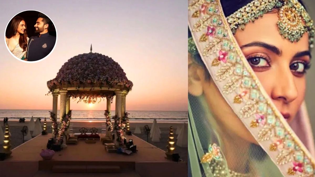 RAKUL-JACKKY WEDDING: jackky baghani rakul preet singh wedding mandap ...