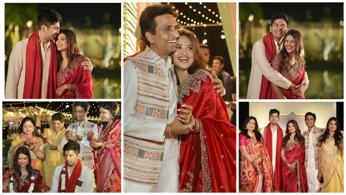 Kumar Vishwas daughter agrata vishwas roka inside photos Kumar Vishwas ...