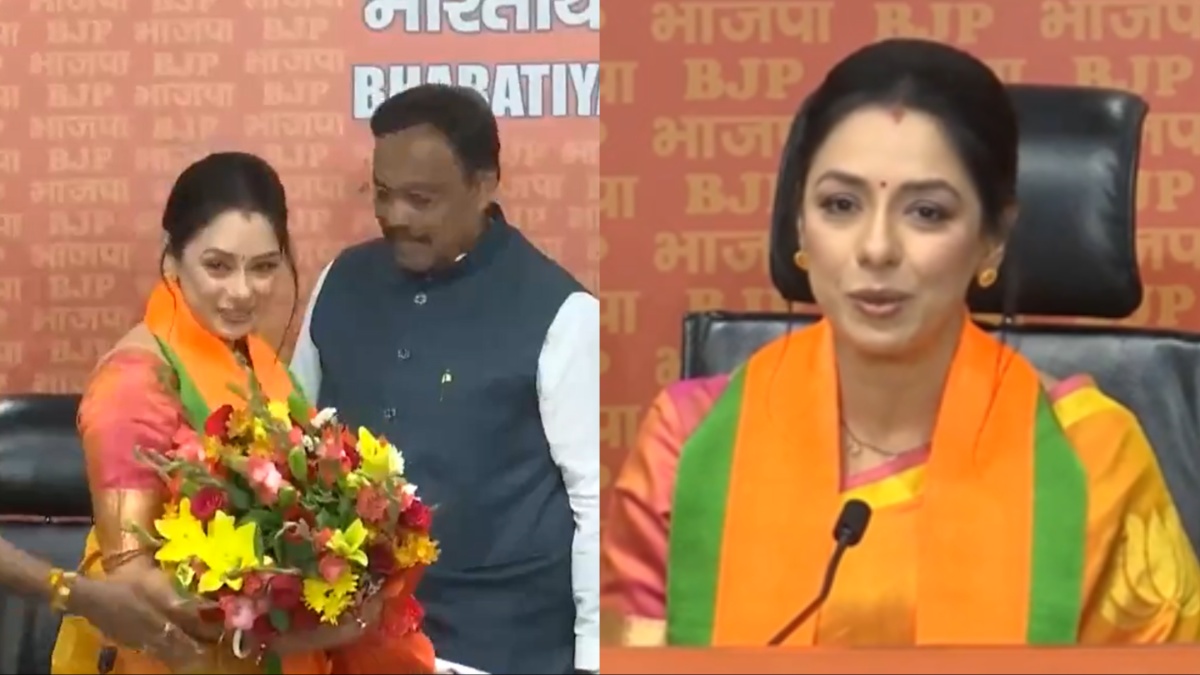 Anupamaa fame Rupali Ganguly joins BJP in presence of Vinod Tawde ...