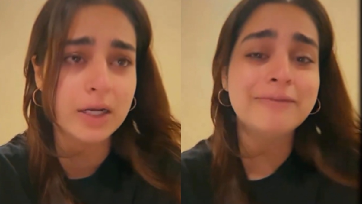 Ayesha Khan Breaks Down In Tears As She Criticises Israeli Airstrike On ...