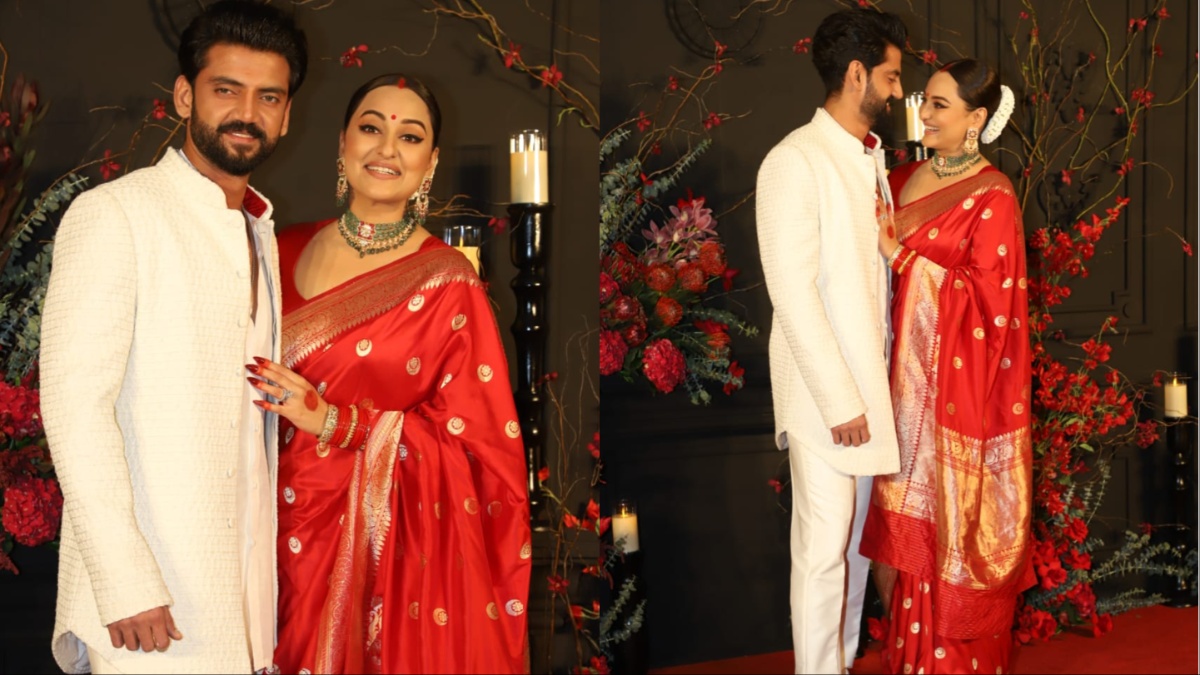 Sonakshi Sinha and Zaheer Iqbal make first appearance as married couple ...